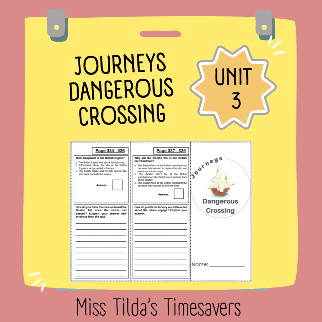 Dangerous Crossing - Grade 5 Journeys - Made By Teachers
