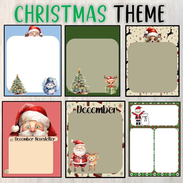 DECEMBER NEWSLETTER WINTER HOLIDAY THEME | Made By Teachers