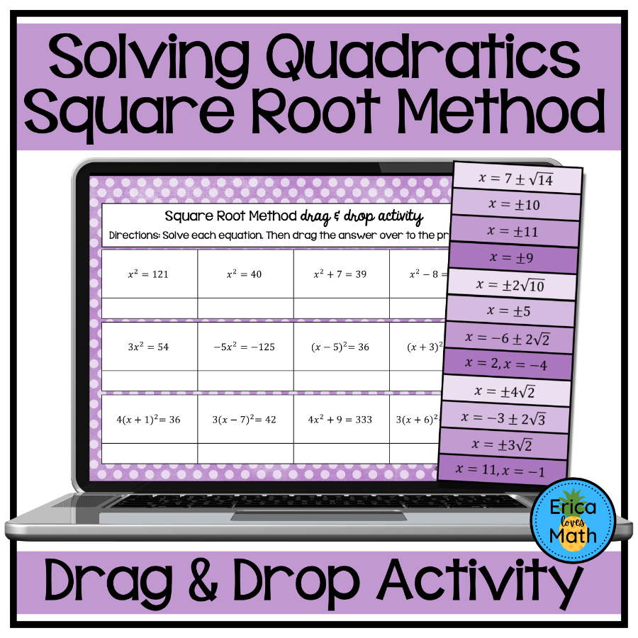 Solving Quadratic Equations by Factoring Digital Activity Maze | Made ...