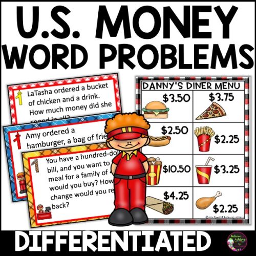 U.S. Money Word Problems Differentiated | Fast Food Theme | Made By ...