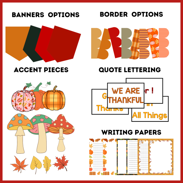Thanksgiving Bulletin Board Décor | November Month Decor | Made By Teachers