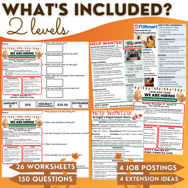 Black Friday Job Postings - Functional Reading - Vocational | Made By ...