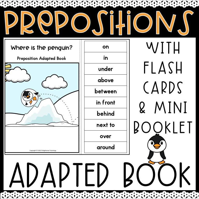 Penguin Prepositions BUNDLEPenguin Adapted Book, Clip Cards, Emergent ...