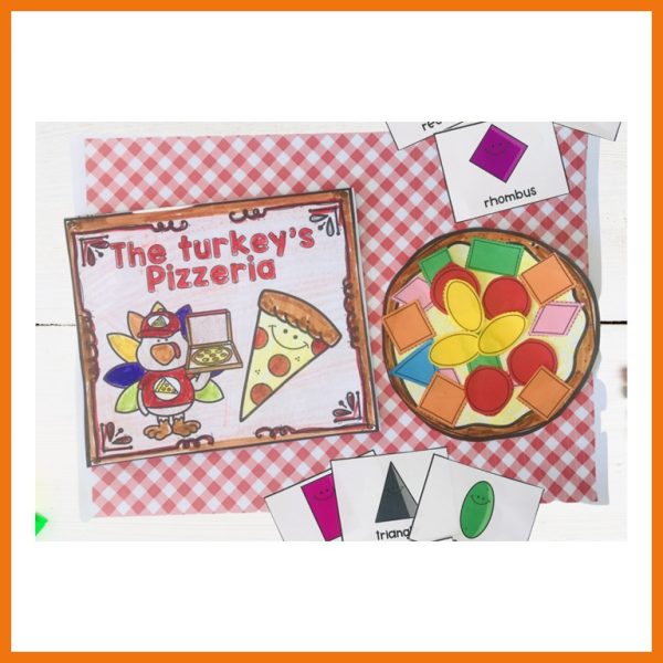 Thanksgiving Geometry Craft | Shapes Activity | Math craftivity - Made ...