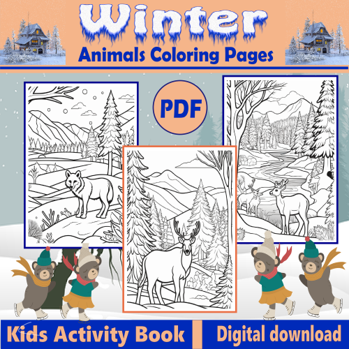 Winter Animals Coloring Pages - Made By Teachers