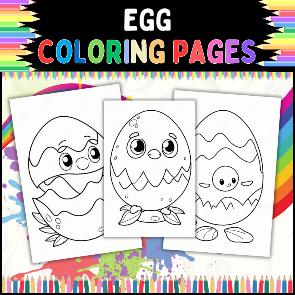 Spring Egg Coloring Pages: A Fun Activity for Kids of All Ages - Made ...