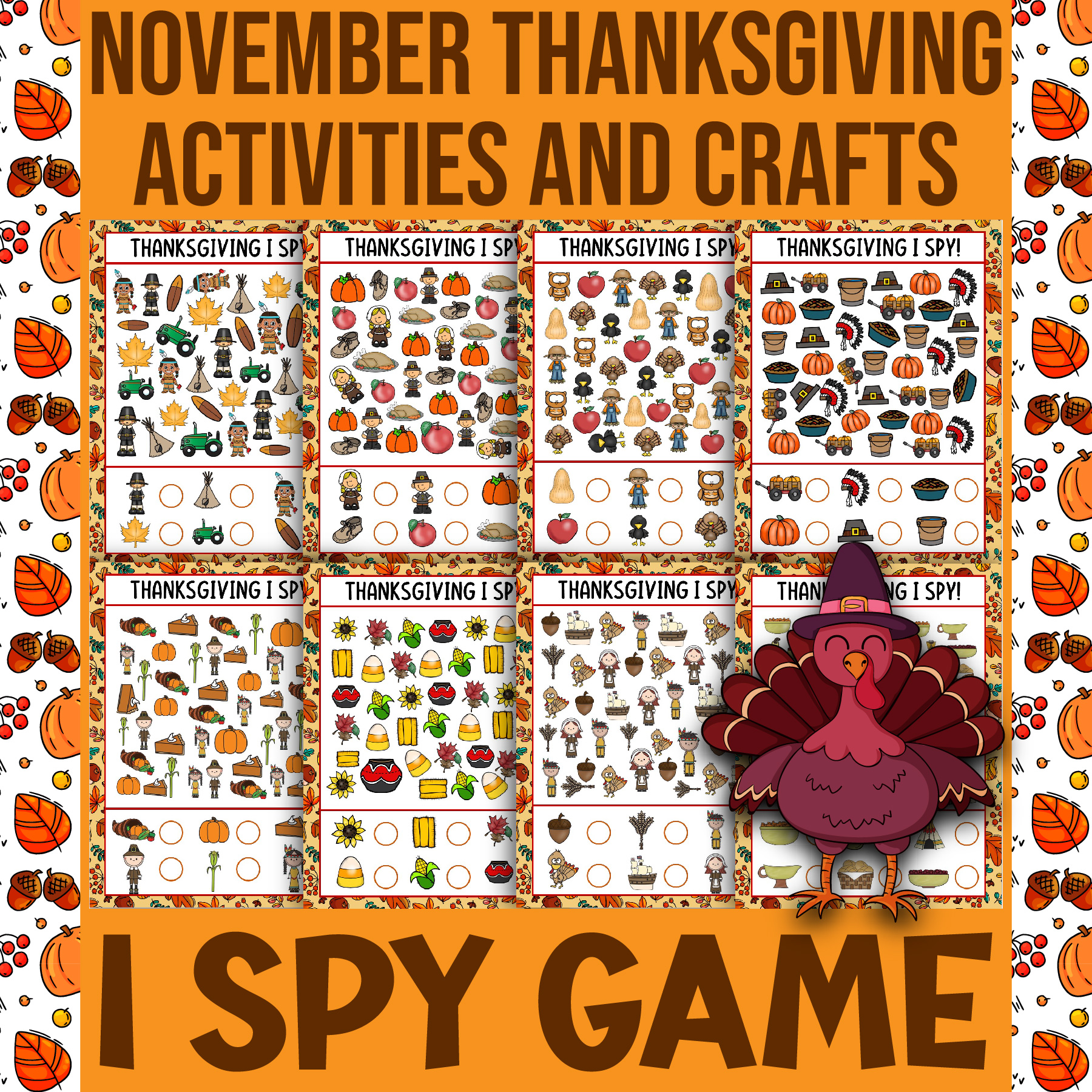 November Thanksgiving Activities - Pumpkin Pie Addition & Subtraction ...