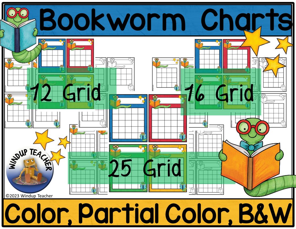 Bookworm Sticker Charts Printable Reading Incentive Reward ...