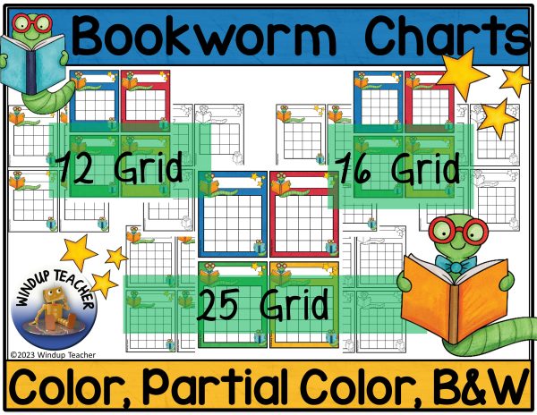 Bookworm Sticker Charts Printable Reading Incentive Reward ...