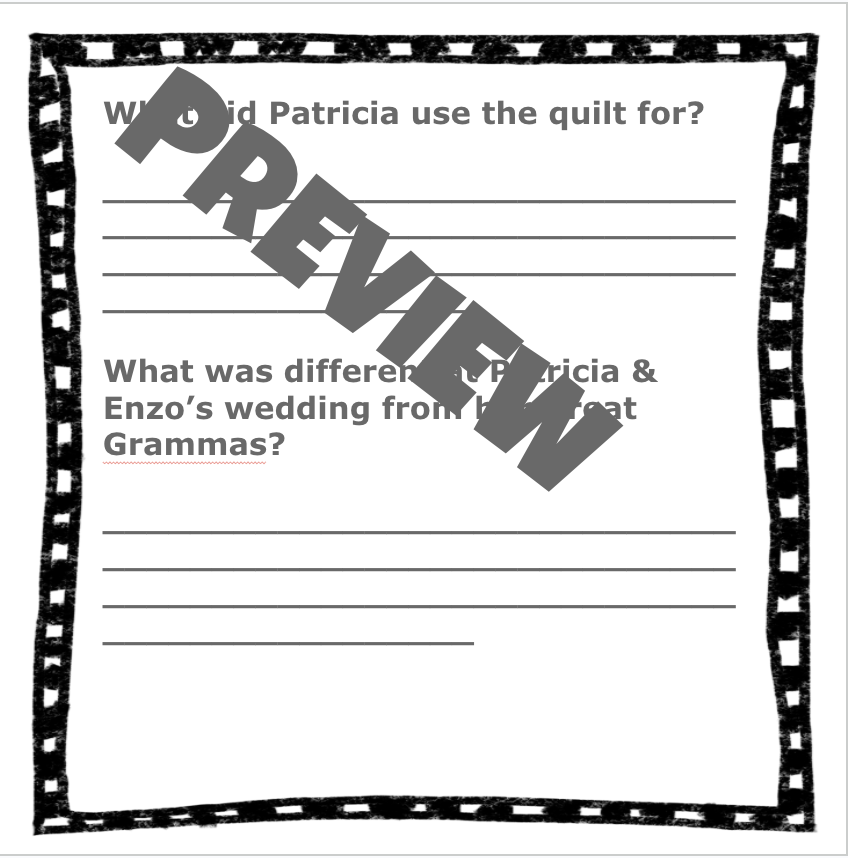 THE KEEPING QUILT - Patricia Polacco - READING LESSONS & EXTENSION ...