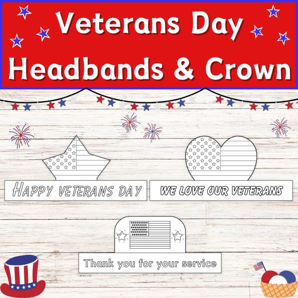Veterans Day Crafts, Veterans Day Crown/Headbands, Veterans Day Hat ...
