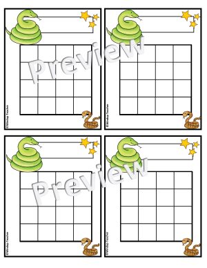 Snake Sticker Charts Printable Reading Incentive Reward Reproducibles ...