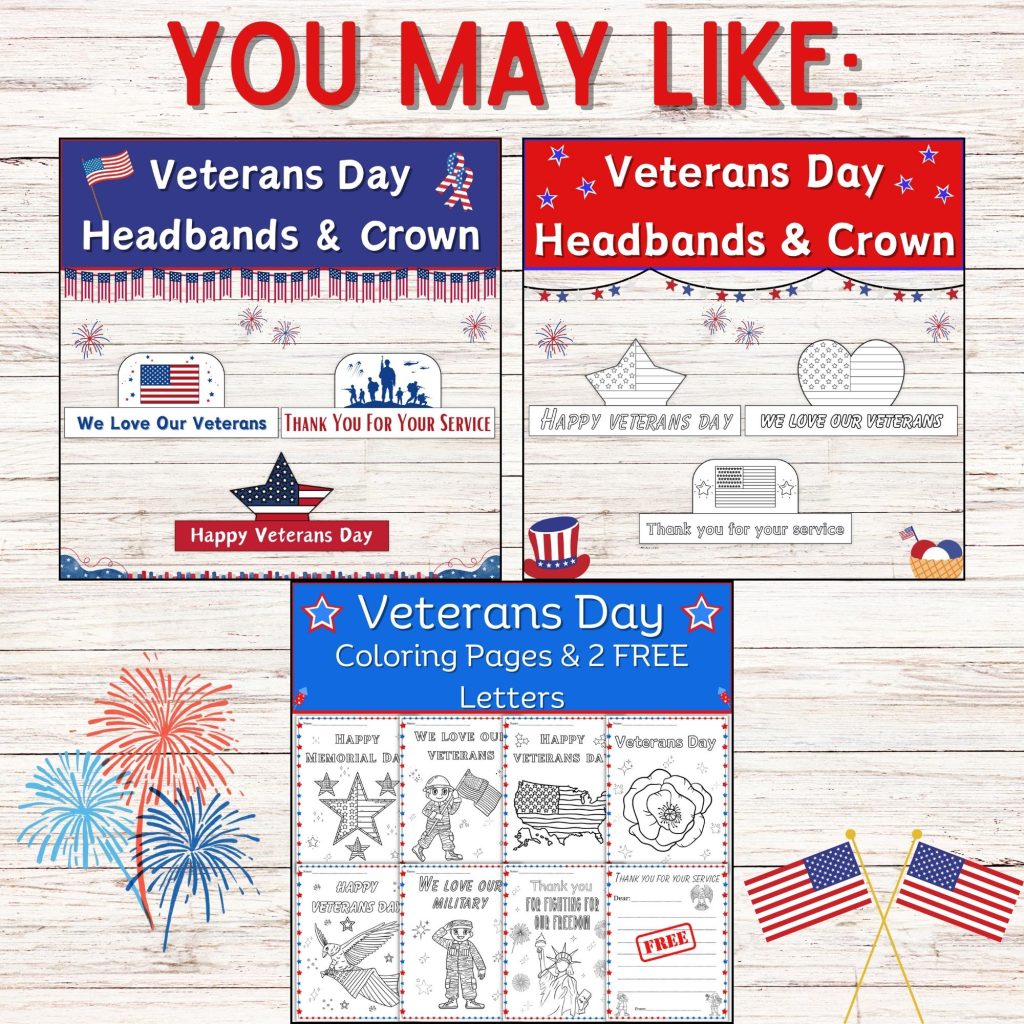 Veterans Day Thank You Letter Template, Patriotic Thank You Letter ...