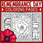 Remembrance Day Canada Activities Bundle: Coloring Pages, Reading ...