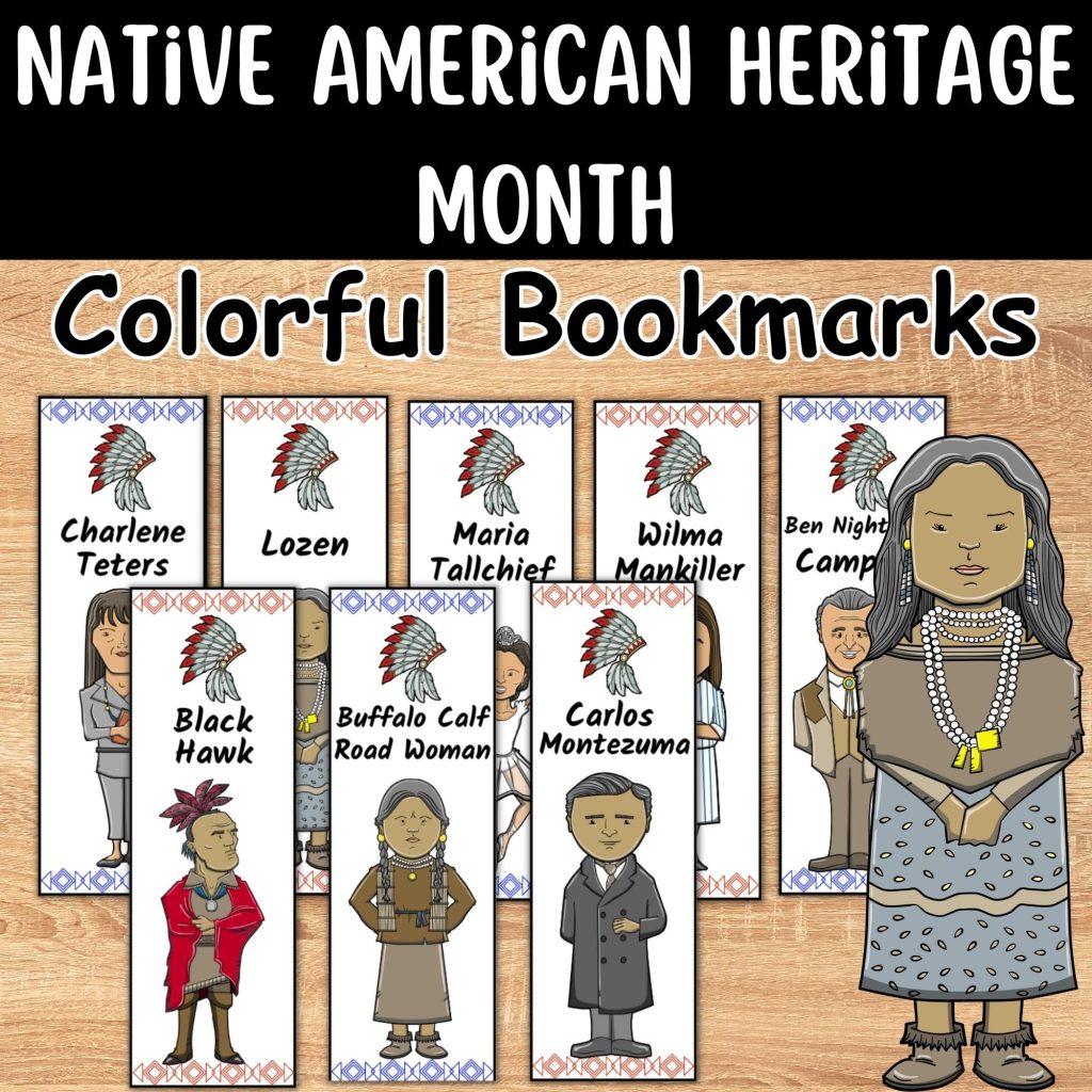 Native American Heritage Month COLORFUL Bookmarks | Indigenous Peoples ...