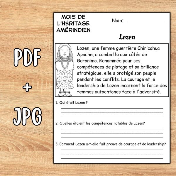 French Native American Heritage Month Reading Comprehension Passages ...