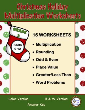 Grade 3 Multiplication Worksheets | Christmas Theme - Made By Teachers