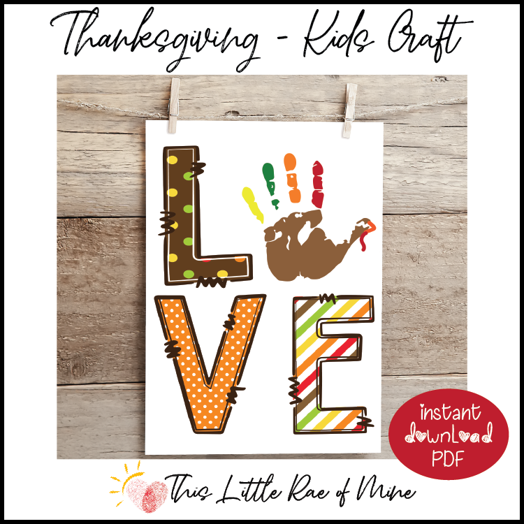 Little Turkey - Photo - Thanksgiving - Keepsake - Printable for kids ...