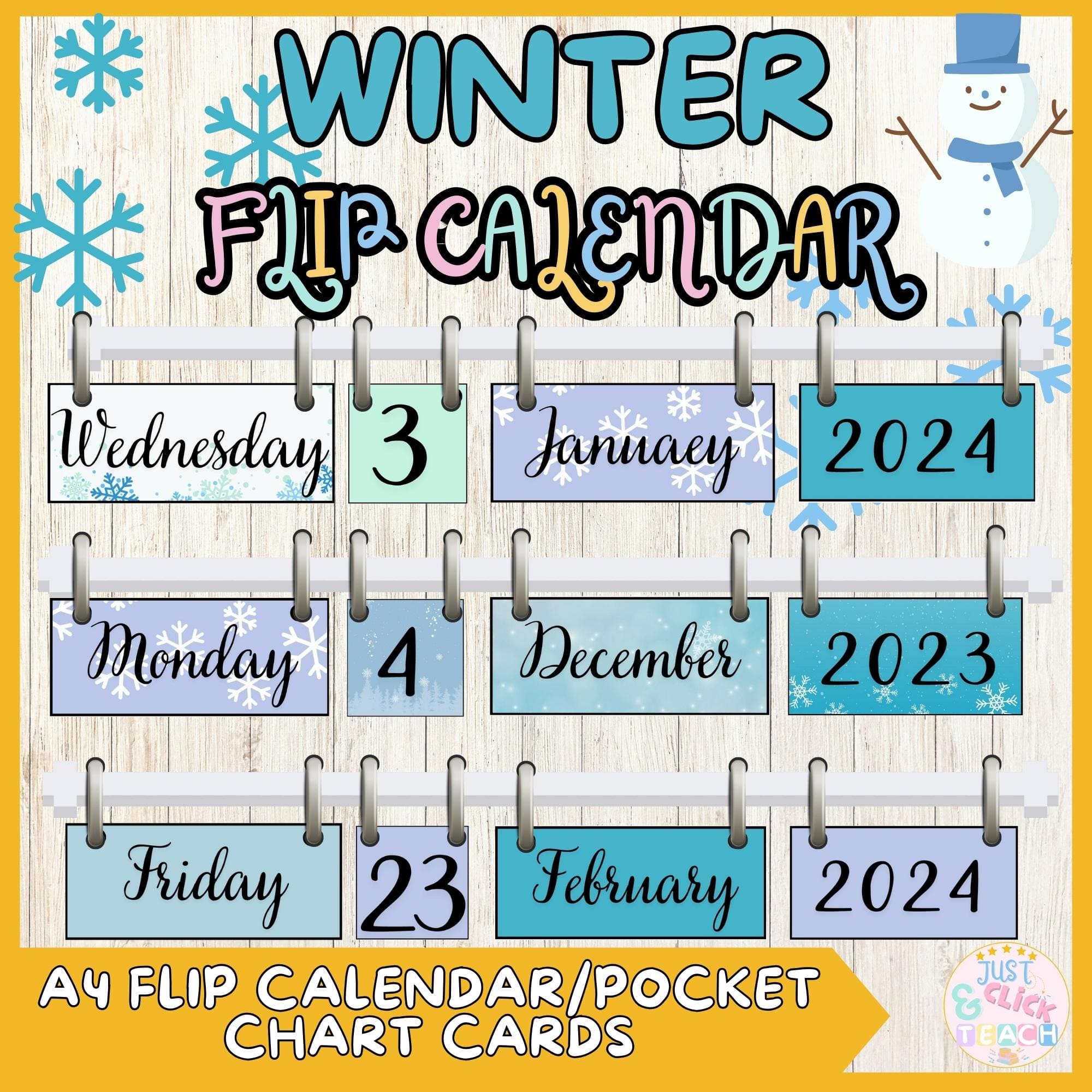 Classroom Calendar Numbers Cards |Pocket Chart Calendar Cards|tropical ...