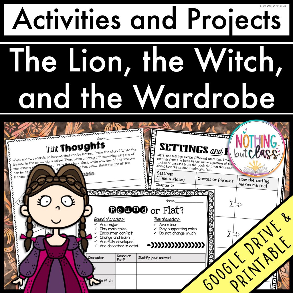 The Lion, the Witch, and the Wardrobe Activities and Projects - Made By ...