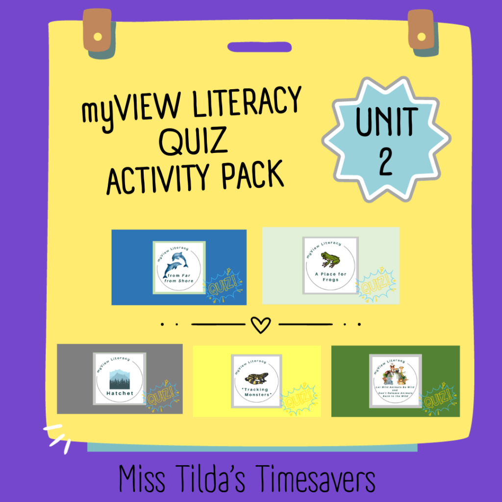 myView Literacy 5 Quiz: Unit 2 - Made By Teachers