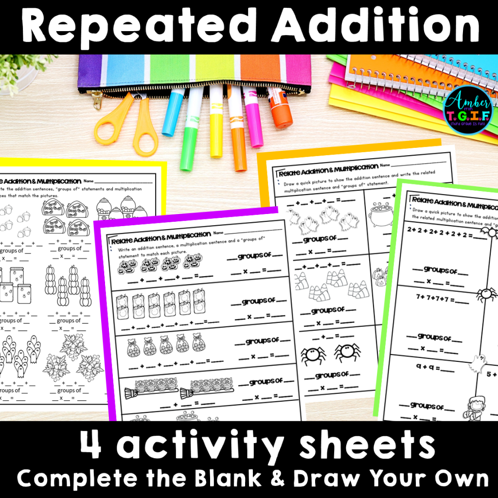 Halloween Multiplication Facts Practice | October Math Activity Sheets ...