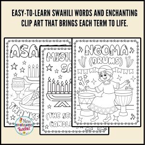 Celebrate Kwanzaa Coloring Pages - 20 Kwanza Principles Coloring Sheets ...