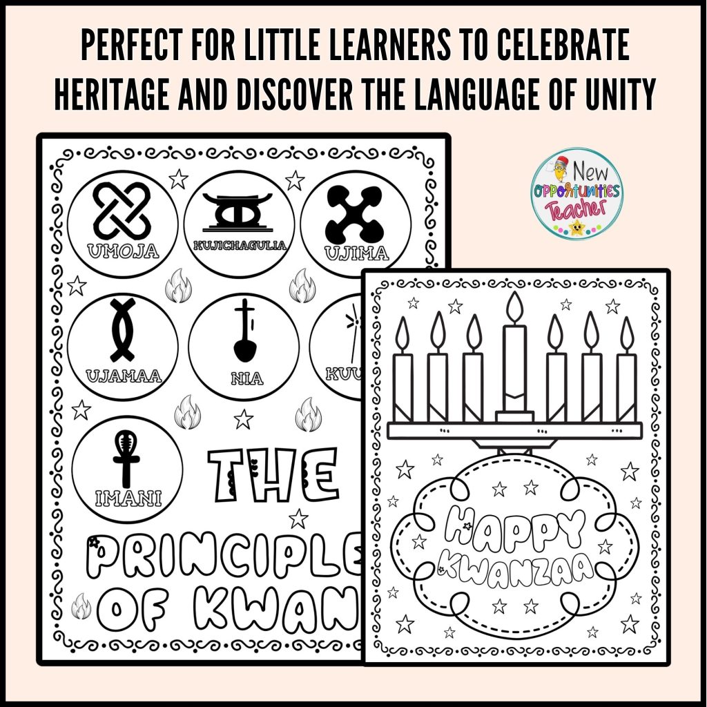 Celebrate Kwanzaa Coloring Pages - 20 Kwanza Principles Coloring Sheets ...