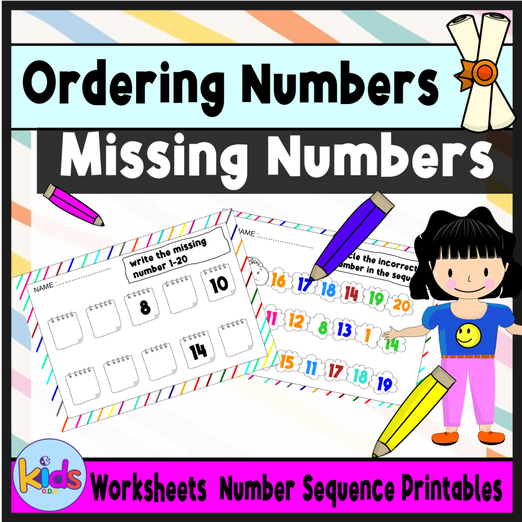 Ordering Numbers & Missing Numbers Worksheets Number Sequence ...