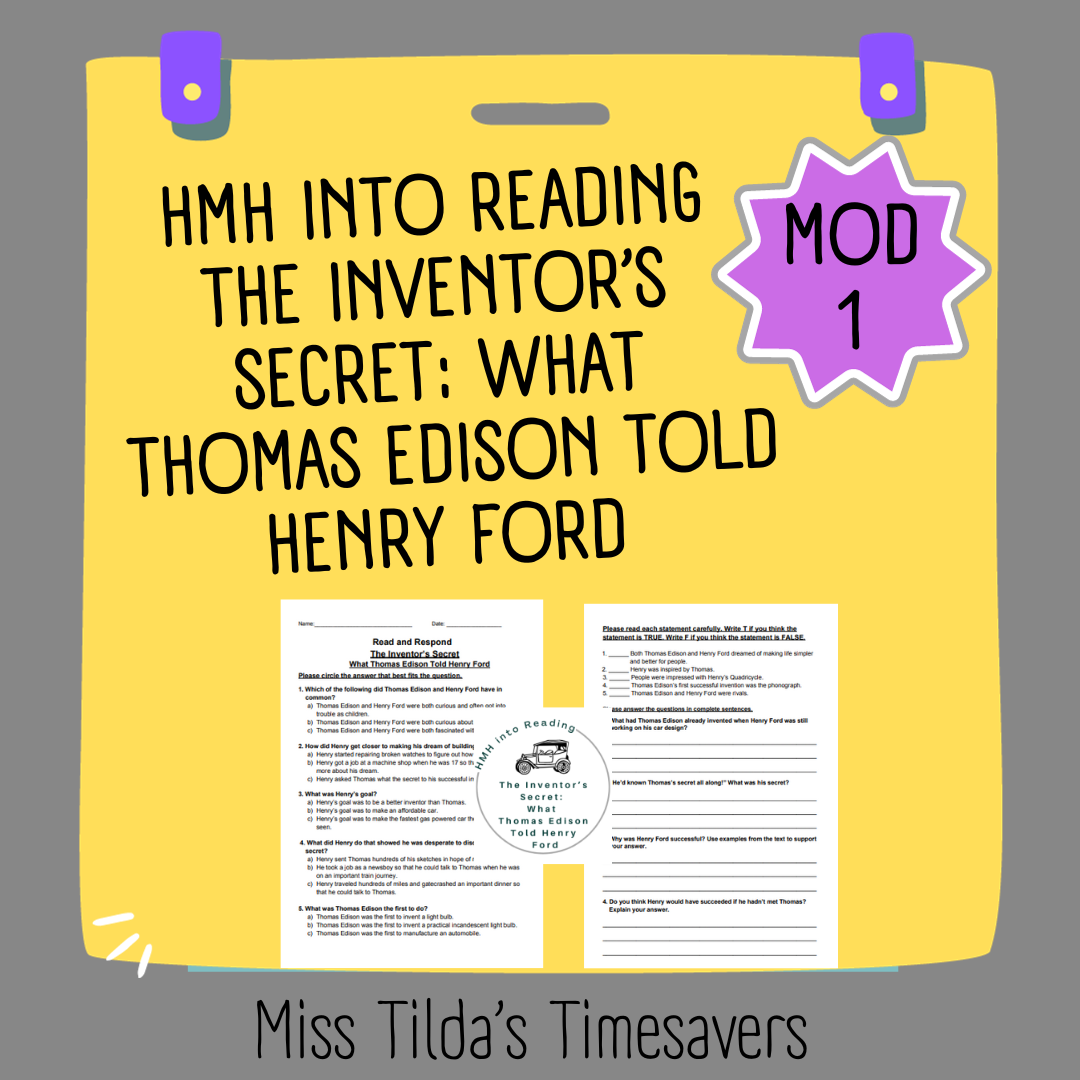 The Secret Garden - Grade 5 HMH Into Reading (Module 2) | Made By Teachers