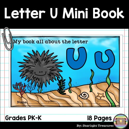 Alphabet Letter of the Week: The Letter U Mini Book - Made By Teachers