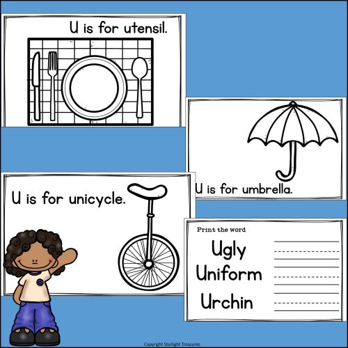 Alphabet Letter of the Week: The Letter U Mini Book - Made By Teachers