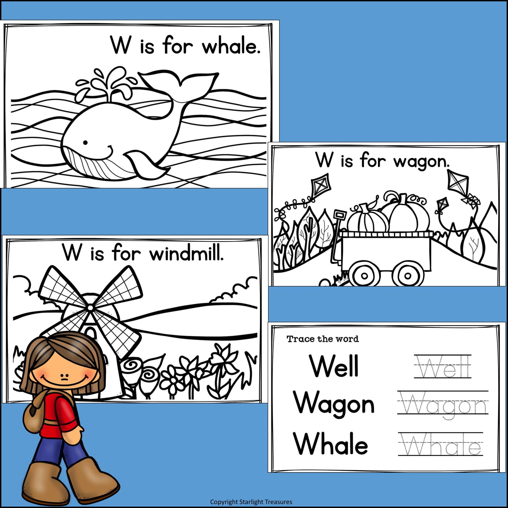 Alphabet Letter of the Week: The Letter W Mini Book - Made By Teachers