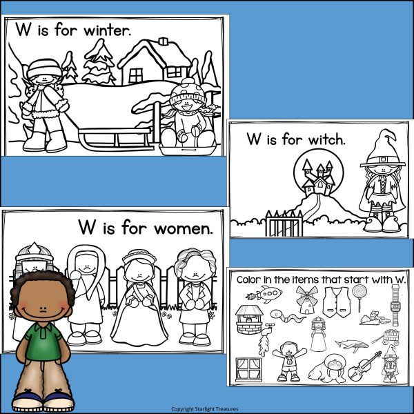 Alphabet Letter of the Week: The Letter W Mini Book - Made By Teachers