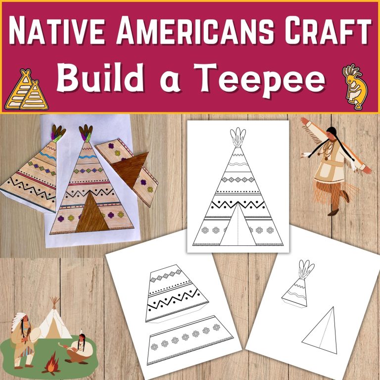 Build a Teepee/Tipi, Native Americans Crafts, Design Your Own Teepee ...