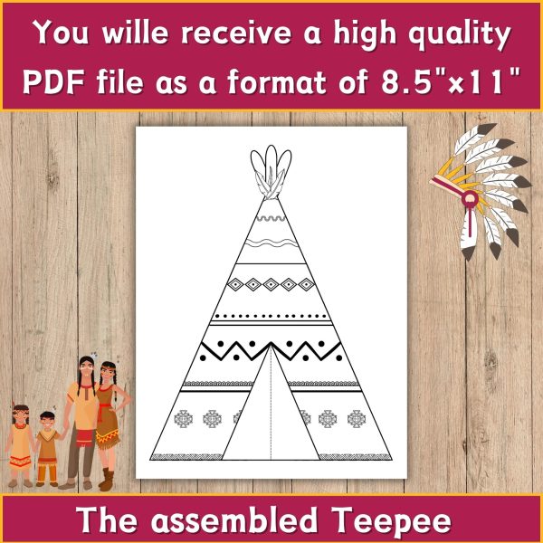 Build a Teepee/Tipi, Native Americans Crafts, Design Your Own Teepee ...