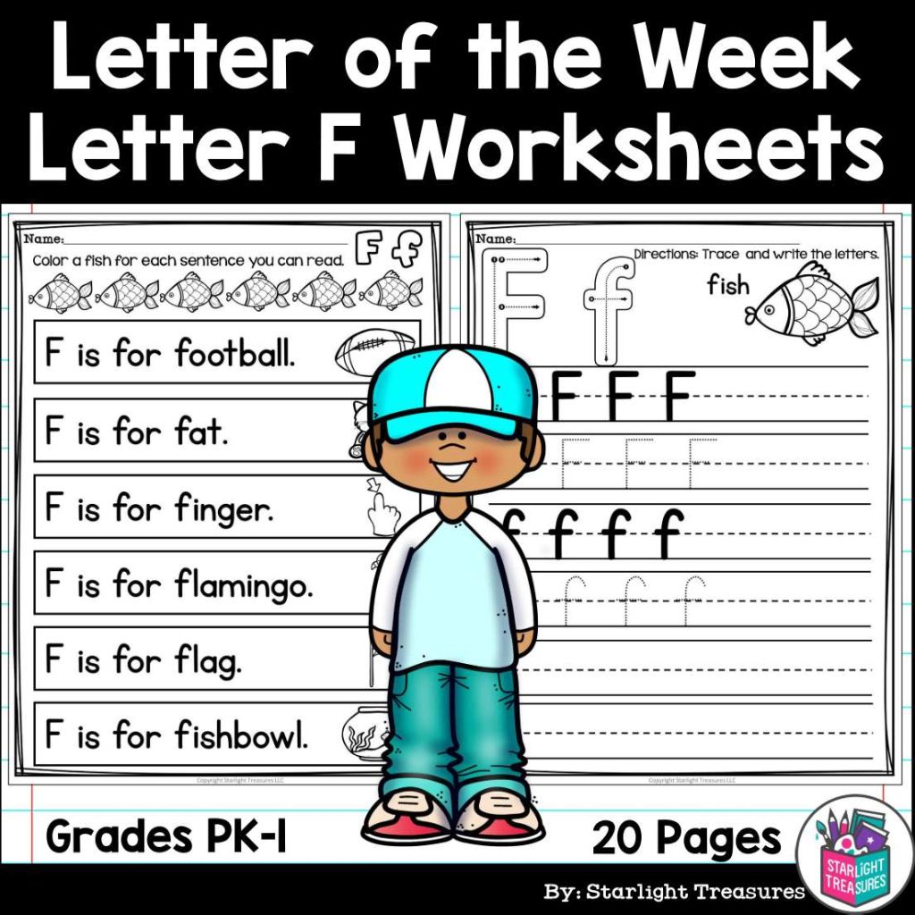 Alphabet Letter of the Week Worksheets for Early Readers - Letter F ...