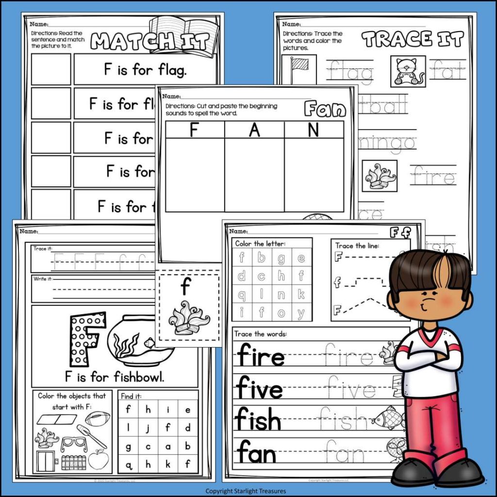 Alphabet Letter of the Week Worksheets for Early Readers - Letter F ...