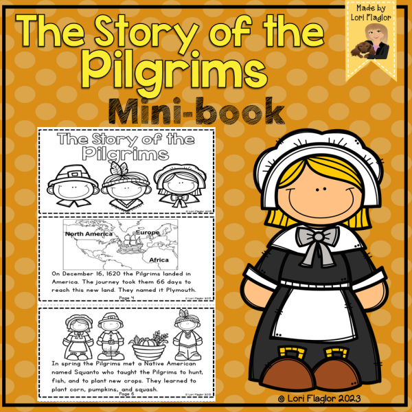 The Story of the Pilgrims Mini-book - Made By Teachers