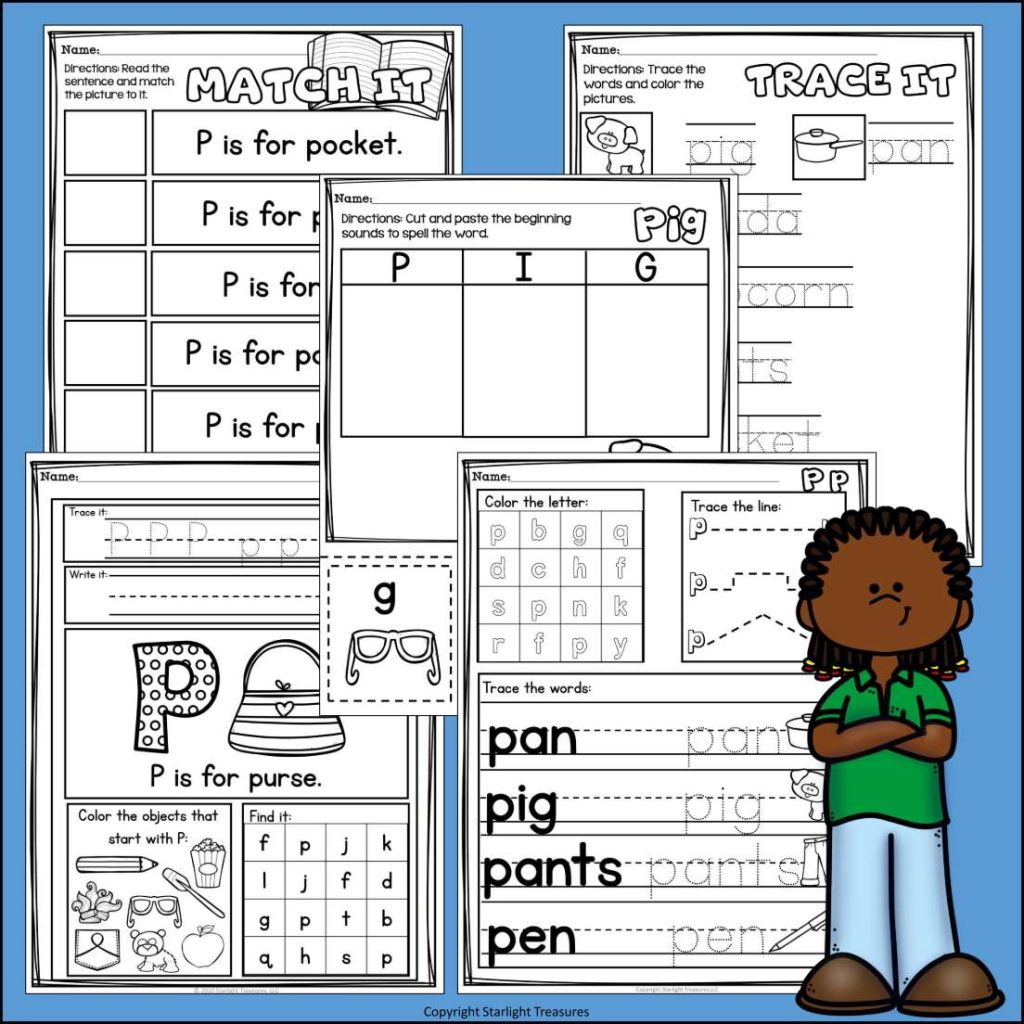 Alphabet Letter of the Week Worksheets for Early Readers - Letter P ...
