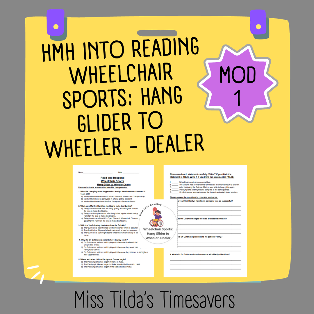4th Grade Reading Street Activity Pack - Unit 6 | Made By Teachers
