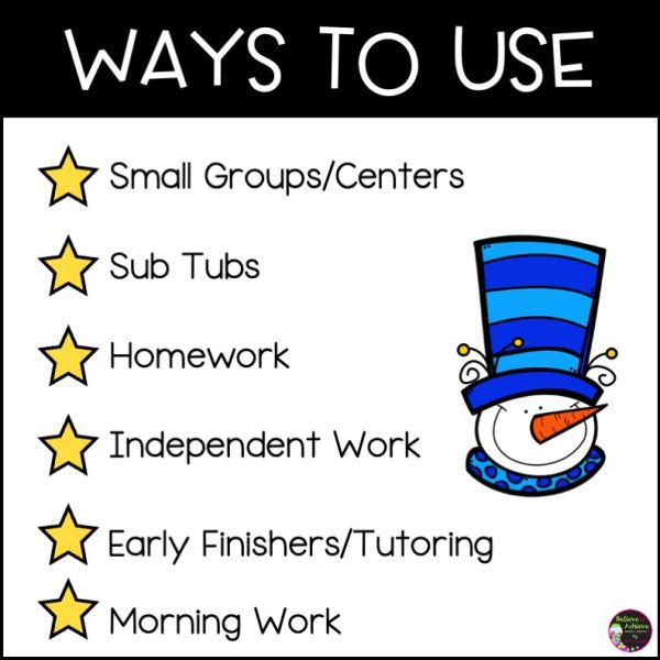 Telling Time to Nearest Hour and Half-hour Task Cards | Winter Theme ...