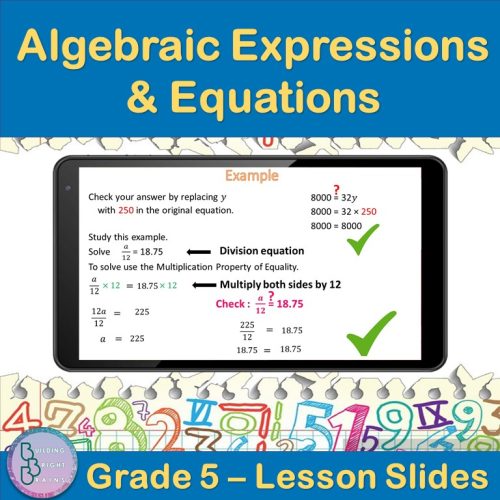 Algebraic Expressions and Equations | 5th Grade PowerPoint Lesson ...
