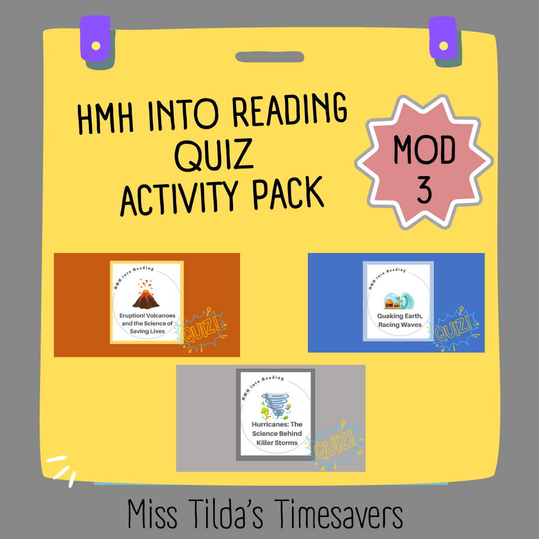 Grade 5 HMH into Reading Quiz: Module 3 | Made By Teachers