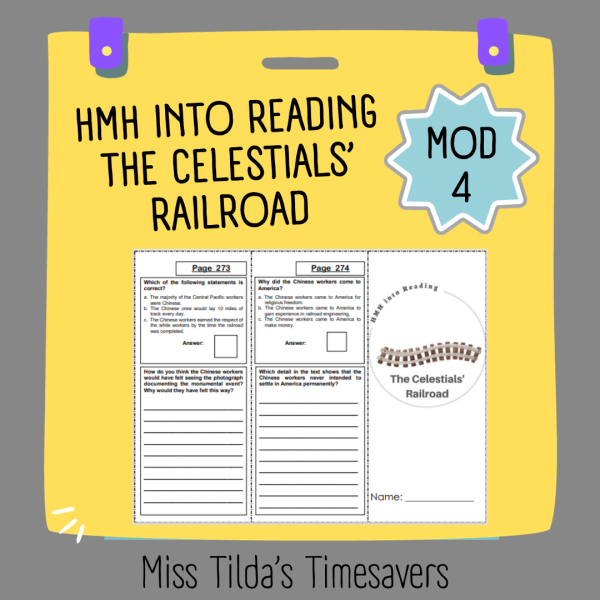 The Celestials' Railroad - Gr 5 HMH into Reading - Made By Teachers