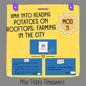 Potatoes on Rooftops: Farming in the City Quiz - Grade 5 HMH into ...
