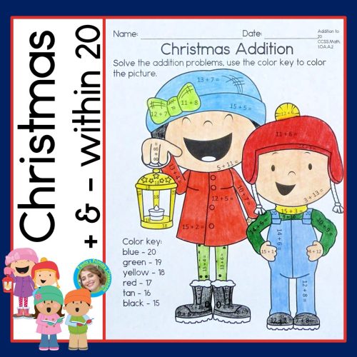 Christmas | Winter Holidays Addition and Subtraction within 20 Math ...