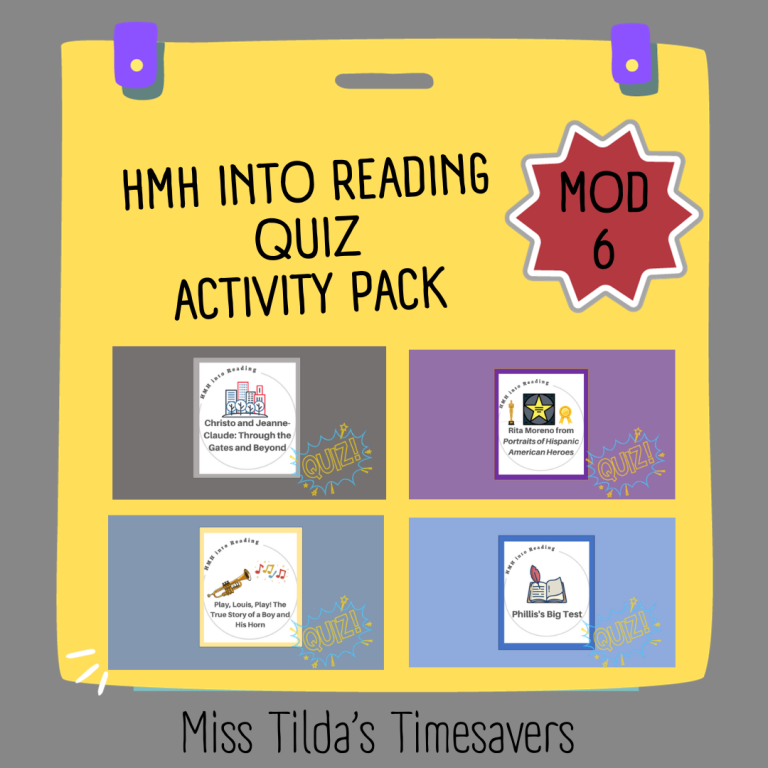 Grade 5 HMH into Reading Quiz: Module 6 | Made By Teachers