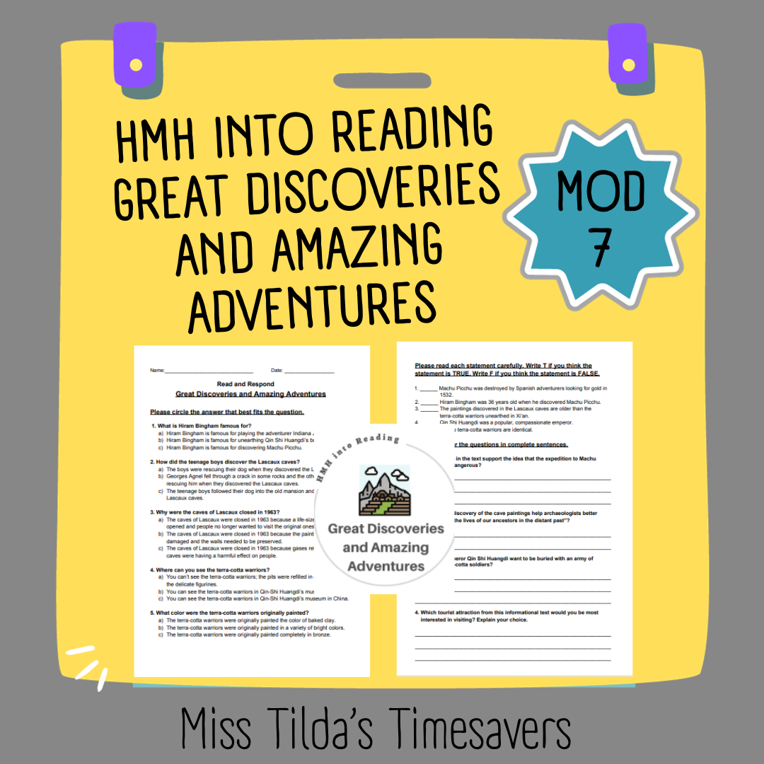 Thunder Rose - Read and Respond myView Literacy 4 - Made By Teachers