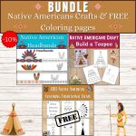 BUNDLE: Native Americans Headband/Crown/Feather, Build a 3D Teepee/Tipi ...